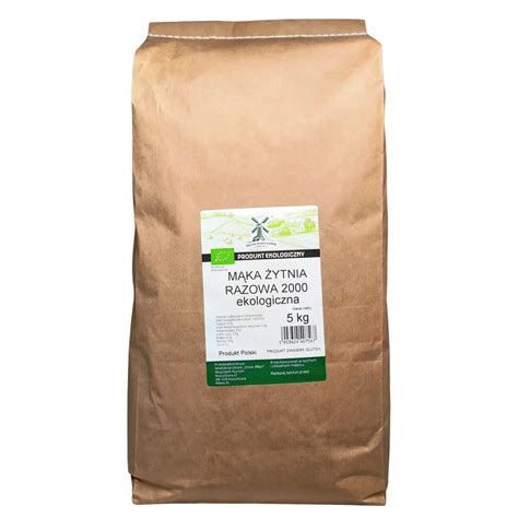 Mąka żytnia razowa typ 2000 BIO 5 kg Młyn Kopytowa 12974770049 Allegro pl