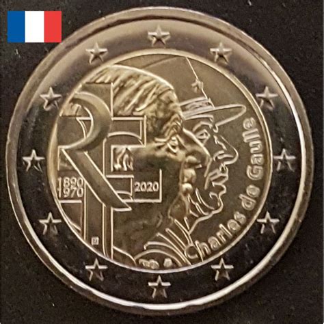 Euros Comm Moratives France Charles De Gaulle Pieces De Monnaie