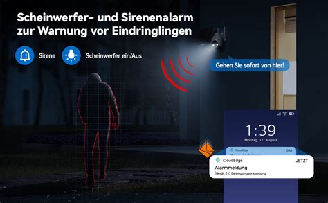 TMEZON 3G 4G Überwachungskamera Aussen Akku mit SIM Karte 2K Kabellos