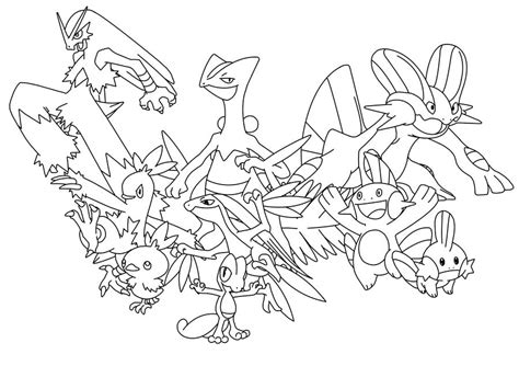 All Pokemon Starters Coloring Pages To Print Coloring Pages