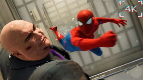 Spider Man Vs The Kingpin Boss Fight Marvel S Spider Man 4k Ps5 YouTube