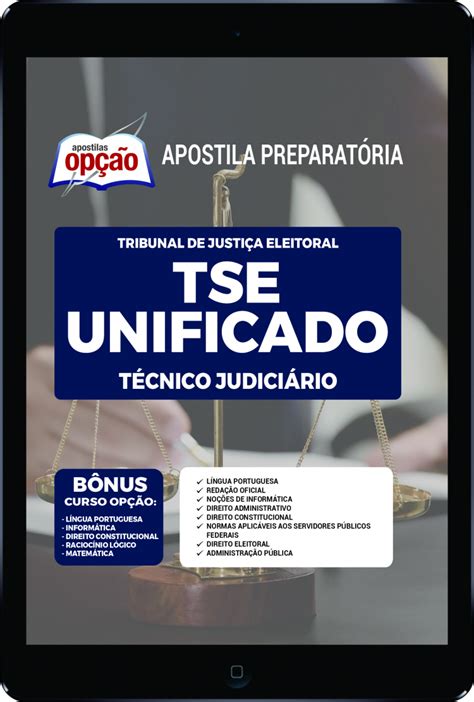 Baixar Apostila TSE Unificado em PDF Técnico Judiciário 2023