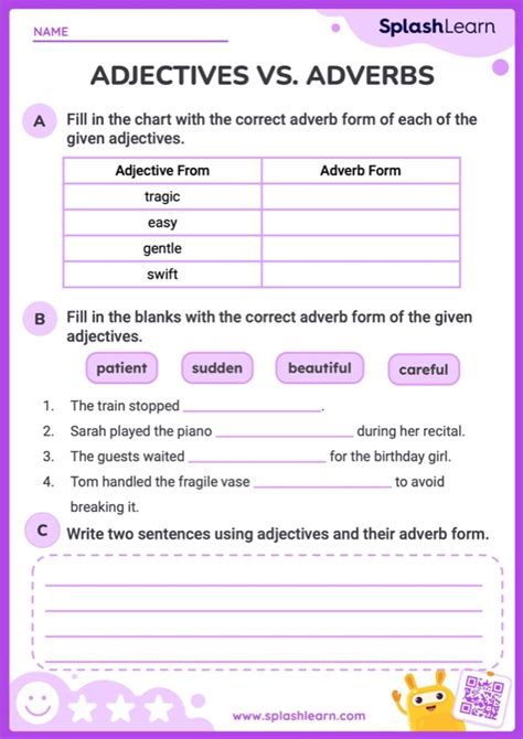 Making Adverbs From Adjectives Printable Ela Worksheet