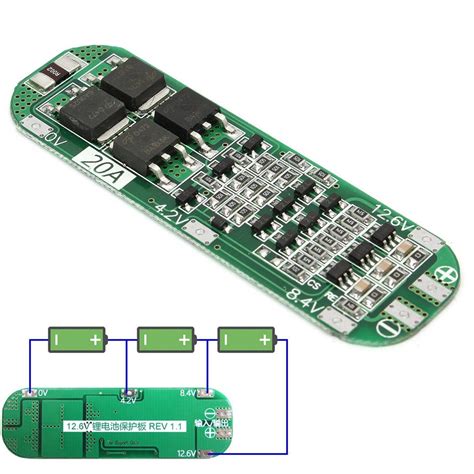3S 20A Li ion Lithium Batterie 18650 Ladegerät PCB BMS 12 6V Cell
