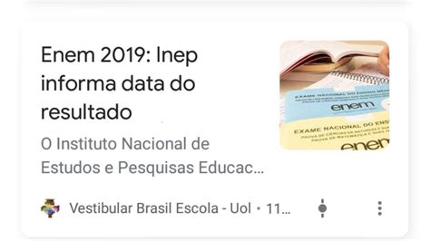 URGENTE resultado do enem 2019 será divulgado dia 17 de janeiro YouTube