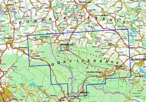 Góry Izerskie Mapy GPS sklep z mapami nawigacja turystyczna SeeMap pl
