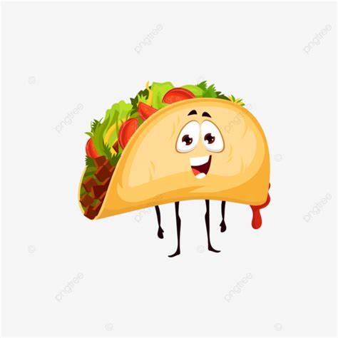 Mexican Tacos Vector Hd PNG Images Cartoon Mexican Tacos Character