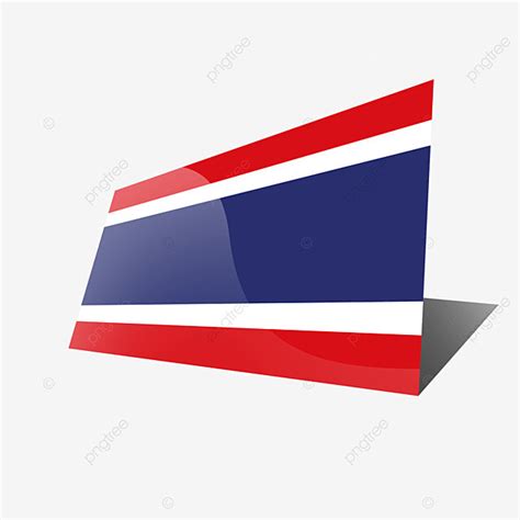 Bandera De Tailandia 3d Clipart PNG Tailandia Dia De Tailandia