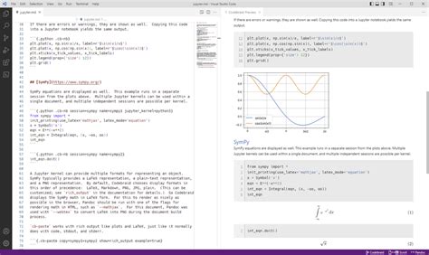 screenshot of a markdown document with codebraid preview in vs code download scientific
