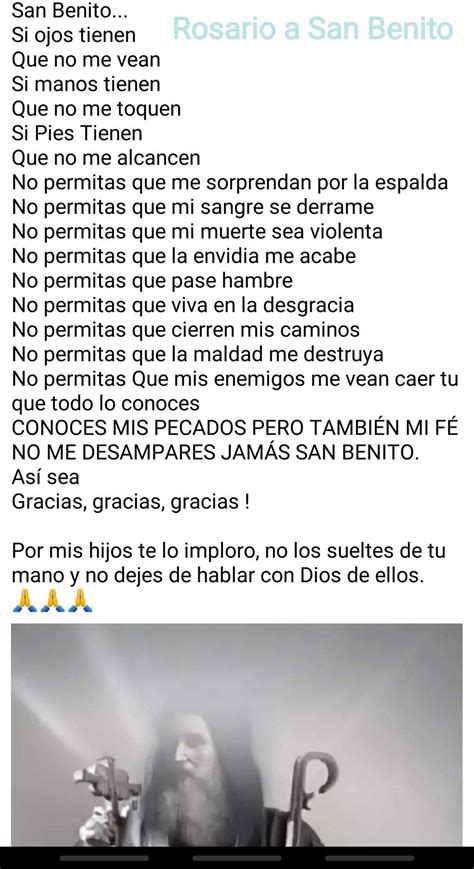Oracion a San Benito en 2023 Oración a san benito Oraciones Salmos