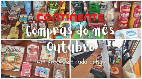 HAUL DE COMPRAS Compras de supermercado do mês de Outubro para um