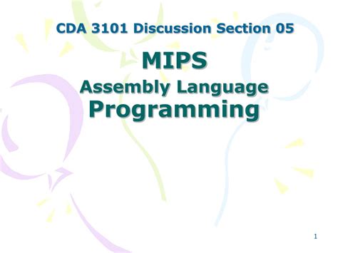 ppt mips assembly language programming powerpoint presentation free download id 1811092