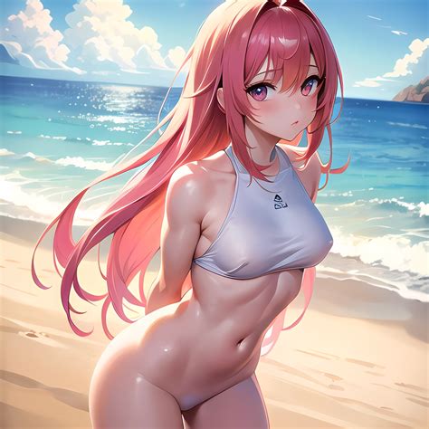 Sexy Girl At The Beach 1girl Naked Sexy Anime Absurdres Blush 1 1