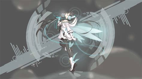 Wallpaper Illustration Long Hair Anime Girls Wings Microphone