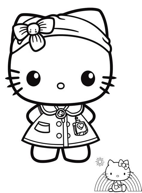 ぬりえ用Hello Kitty PEPE LT