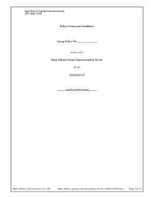 Fillable Online Bajaj Allianz Life Term Insurance Plans Types