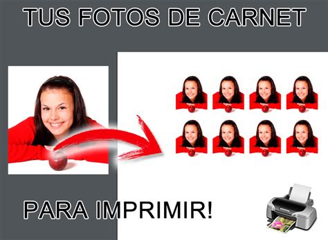 Crea Tus Fotos De Carnet Para Imprimir Online Y Gratis Fotoefectos