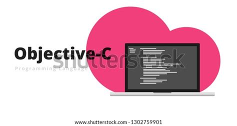learn code objectivec programming language script stock vector royalty free 1302759901