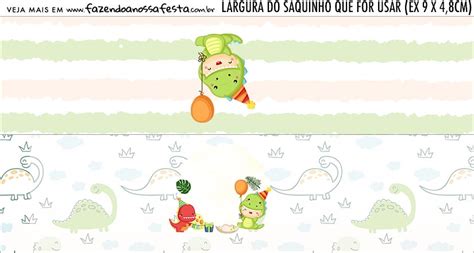 Rotulo Saquinho De Bala Dinossauro Baby Fazendo A Nossa Festa