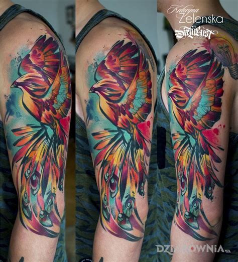 Tatua Feniks Autor Dirty Lust Tattoo Studio Dziarownia Pl