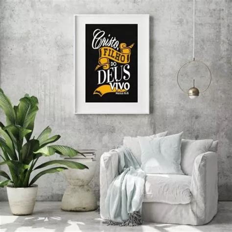 Quadro Cristo Filho Do Deus Vivo X Cm Mercadolivre