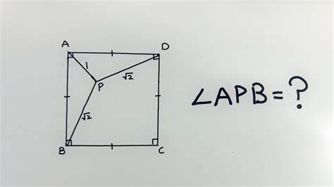 q165 math olympiad geometry rotation isosceles right triangle equilateral triangle