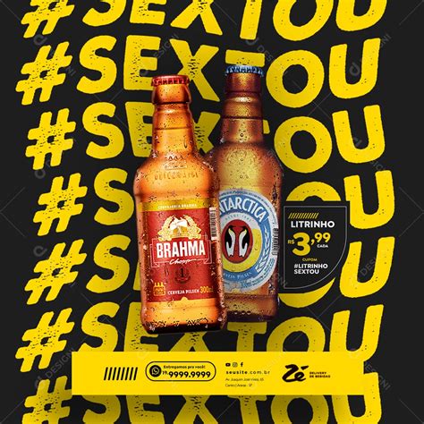 Social Media Sextou Brahma Chopp Antarctica Cervejaria Social Media
