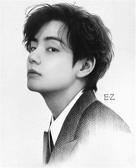 Kpop Drawings Mini Drawings Realistic Drawings Digital Portrait Art