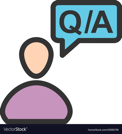 questions answers royalty free vector image vectorstock