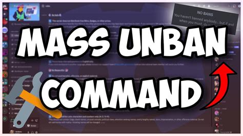 NEW How To Make A MASS UNBAN COMMAND For Your Discord