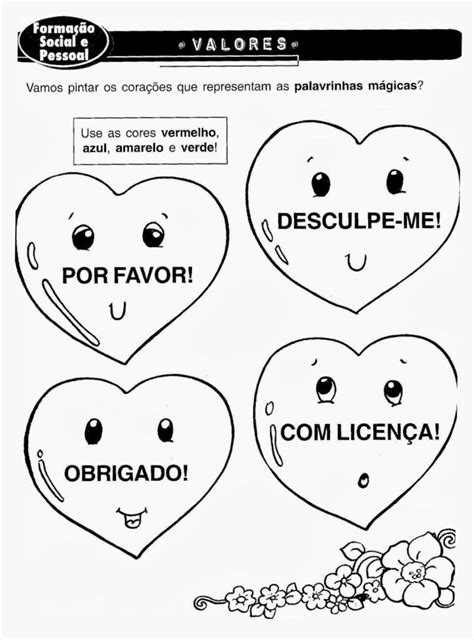 10 Atividades Palavras Mágicas para Imprimir Online Cursos