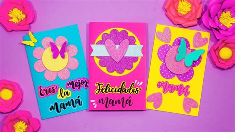 DIY Las tarjetas mas LINDAS y FÁCILES para MAMÁ ESPECIAL DÍA DE LAS