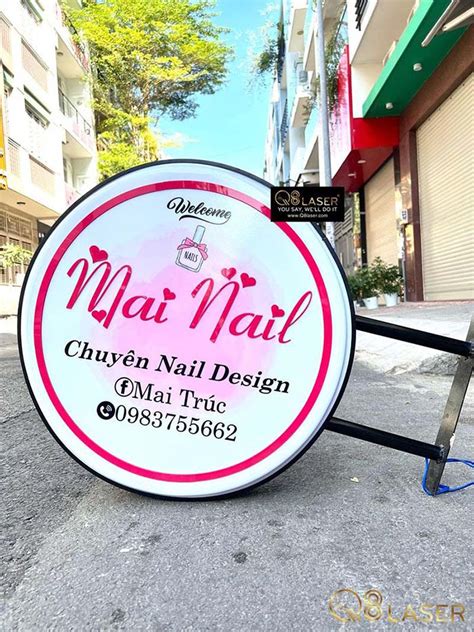 Top 50 mẫu bảng hiệu nail tròn đẹp và ấn tượng nhất