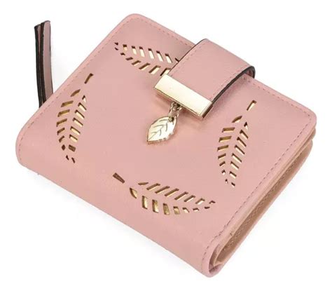 Vodiu Cartera Corta De Cuero Para Mujer Cartera Mediana Hoja MercadoLibre