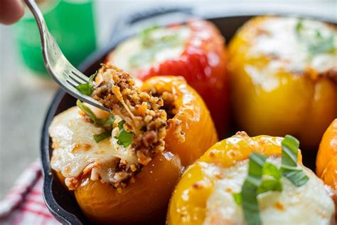 Italian Stuffed Peppers Hilda S Kitchen Blog