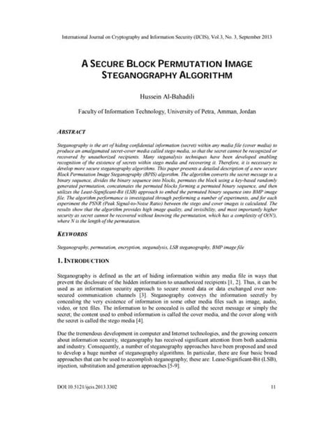secure block permutation image steganography pdf