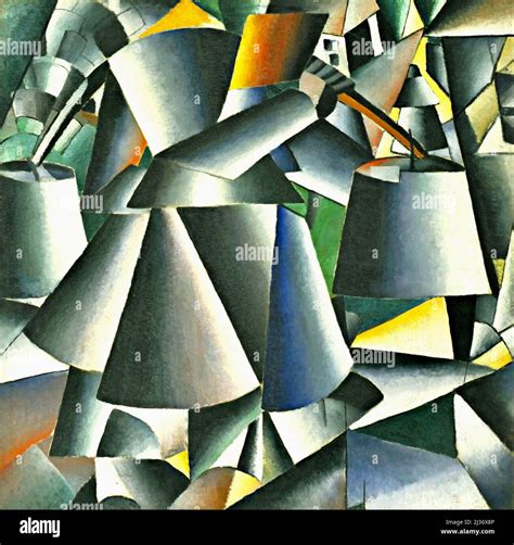 Kazimir Malevich Woman With Pails 1912 Stock Photo Alamy