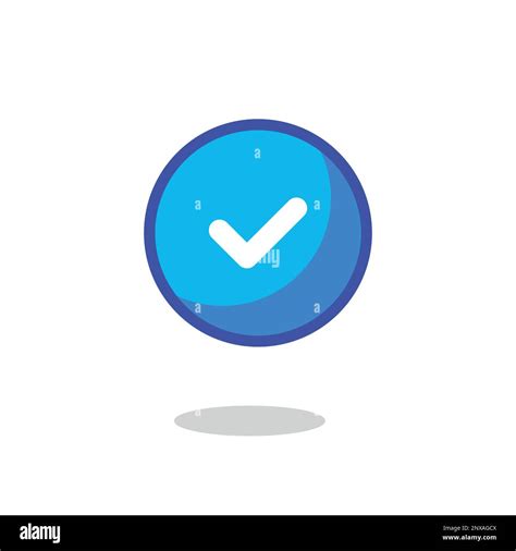 Blue Circle Verified Badge Vector Icon Stock Vector Image Art Alamy