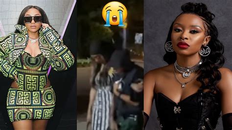 Watch Nadia Nakai Comforting Dj Zinhle At Tibz Memorial Service