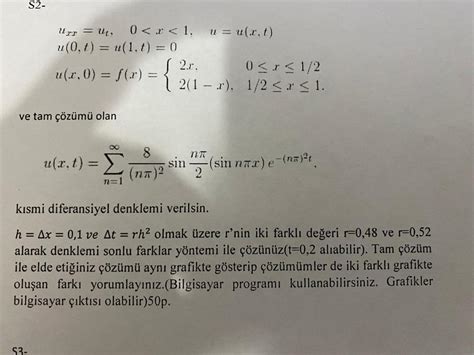 solve partial differential equation with finite
