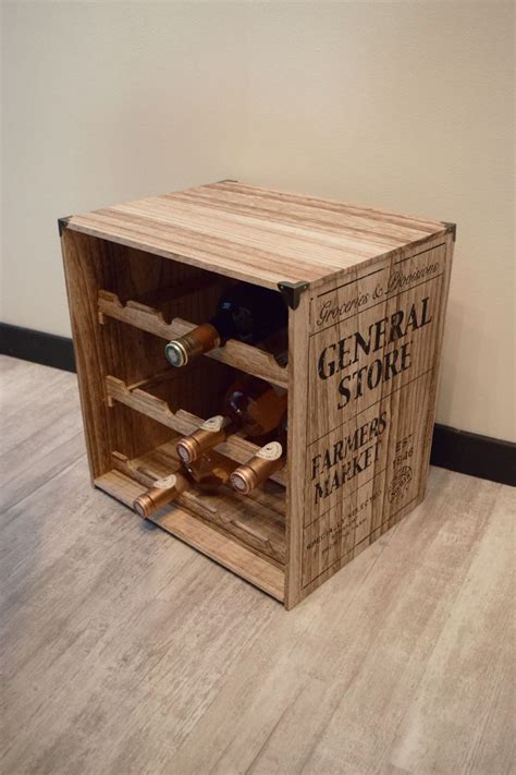 Casier à bouteilles en bois Décoration cuisine KALICO Casier a