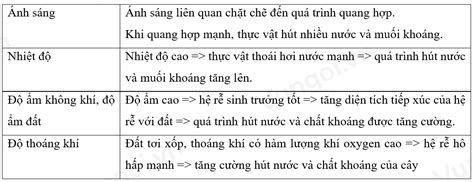 Lý thuyết một số yếu tố ảnh hường đến trao đổi nước và các chất dinh
