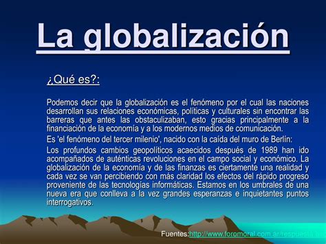 PPT La globalización PowerPoint Presentation free download ID 2350738
