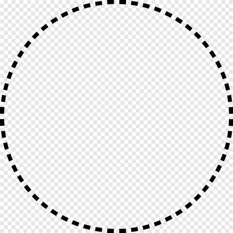 Círculos hueco linea punteada png PNGEgg