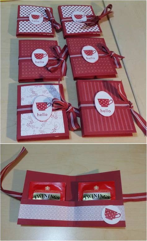 Basteln Mit Teebeuteln Eine Karte Als Kleines Geschenk Zu Weihnachten