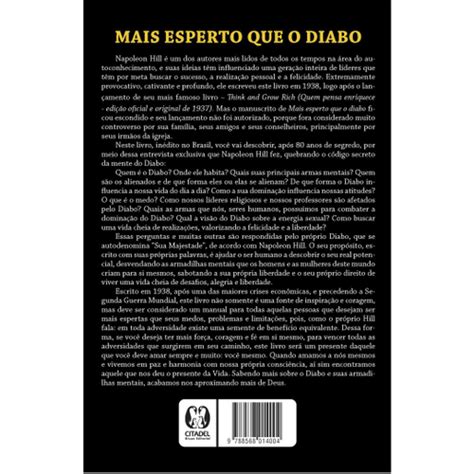 Livro Mais esperto que o Diabo O mistério revelado da liberdade e do