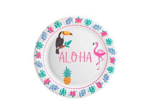 Talerzyki Aloha Party 18 Cm 6 Szt NACZYNIA I NAKRYCIA