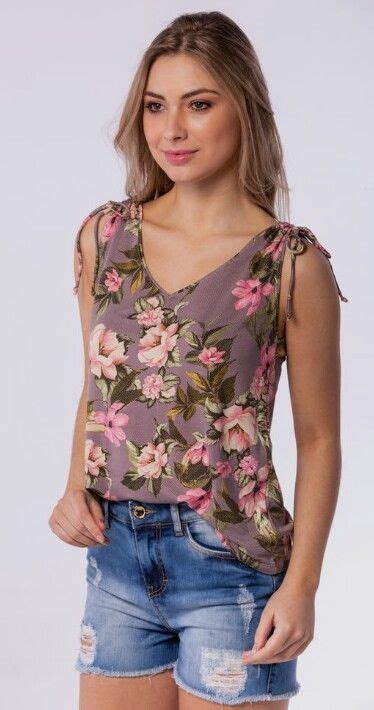 Pin De Fabiola Henrique Em Blusa Blusas Femininas Blusas Femininas