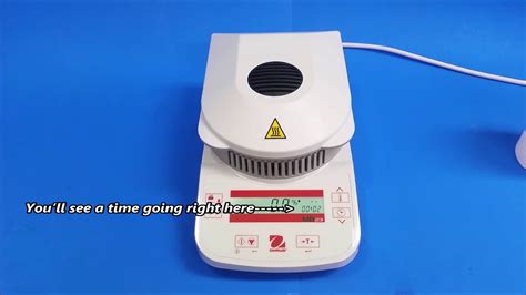 Ohaus MB23 Moisture Analyzer YouTube