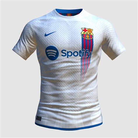 FC Barcelona White Concept Kit FIFA 23 Kit Creator Showcase